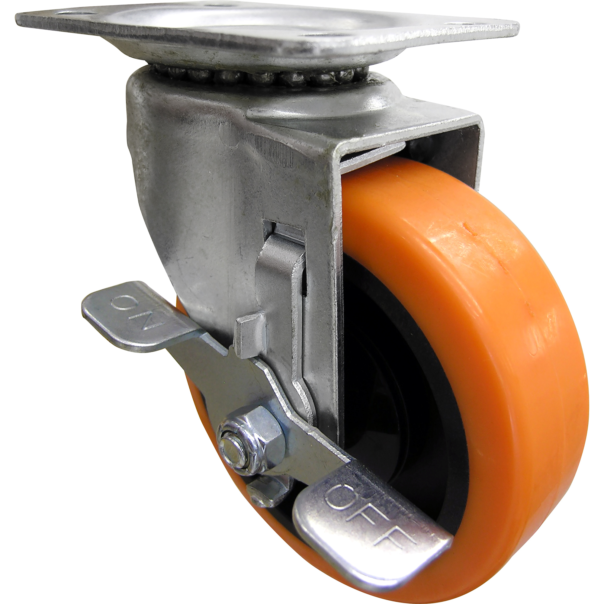 Shepherd Hardware Polypropylene Rigid Casters - 4in. Wheel Diameter, 275 lb. Load Capacity, 4 ...